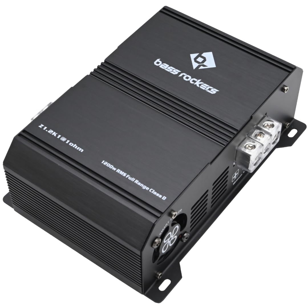 Z1.2K1 1200W RMS Monoblock Car Amplifier – Class D 1-Channel Amp with ...